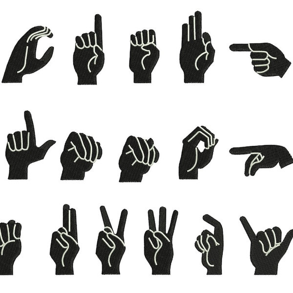 Sign Language Font - Etsy