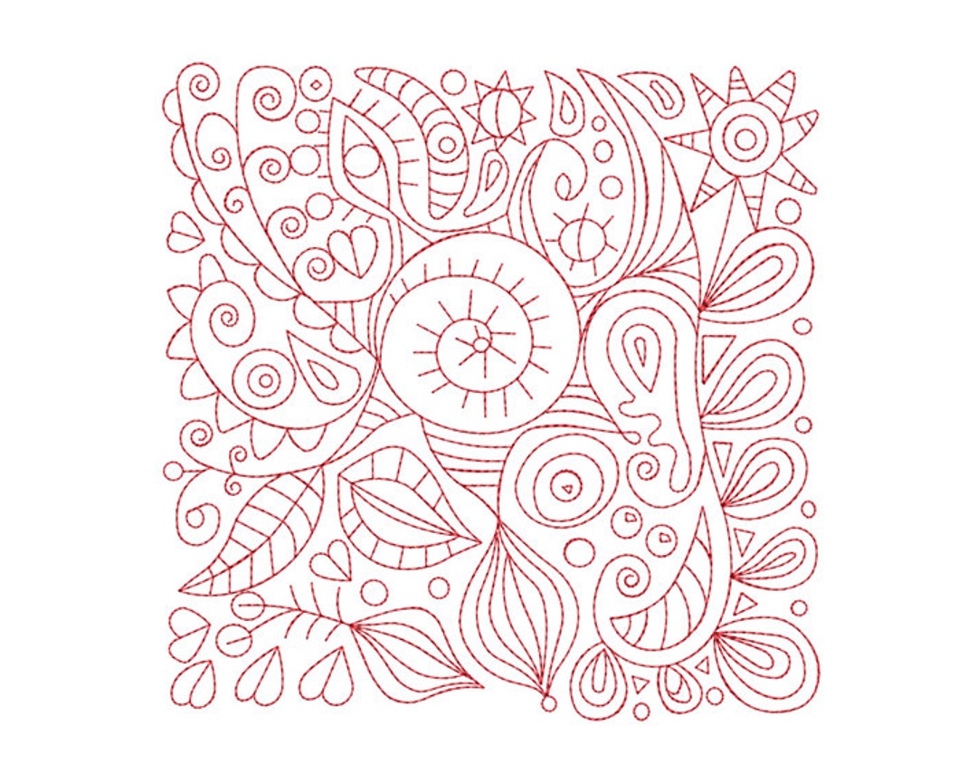 Quilt Flower Block - Quilt Flower Block - Floral Pattern - Quilting ...