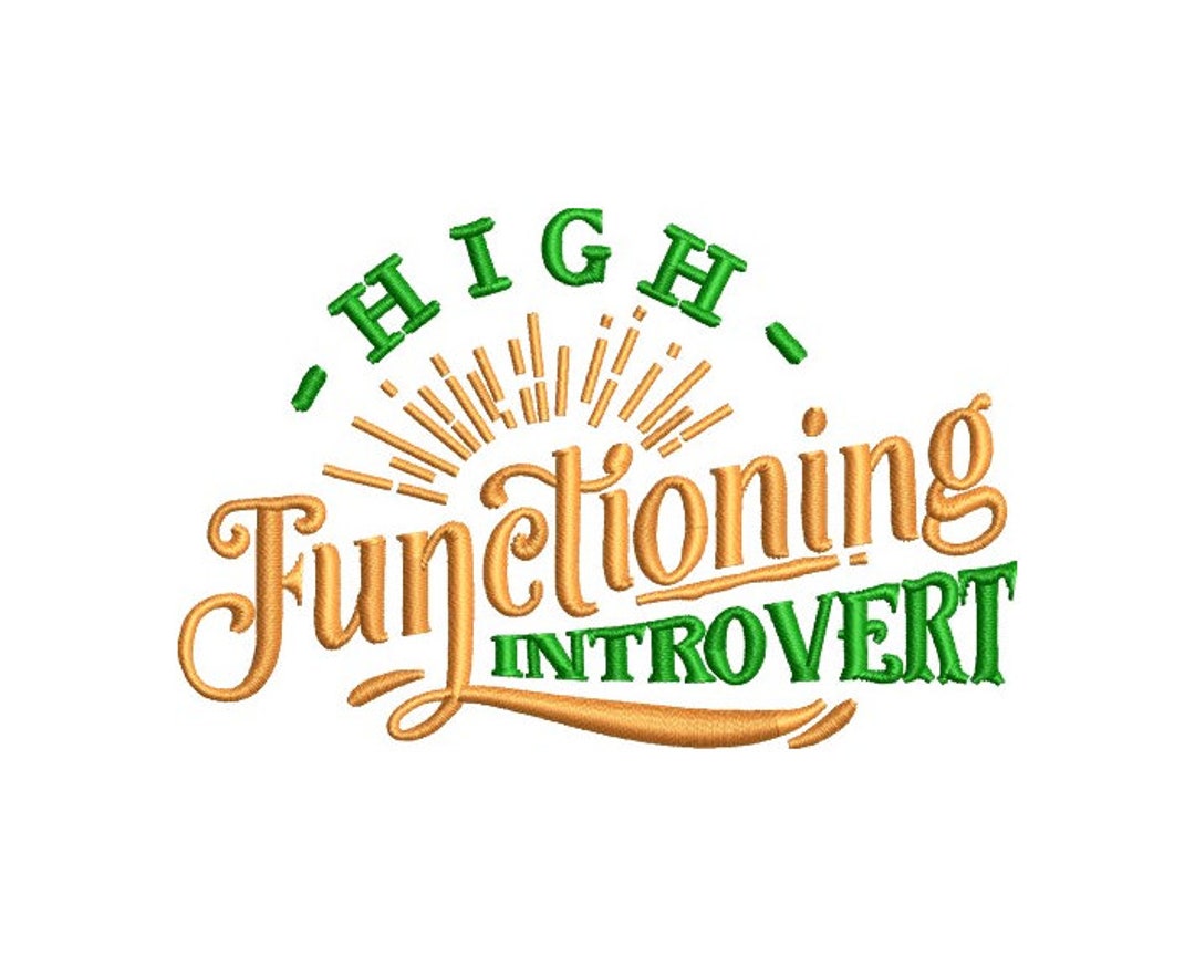 Introvert Embroidery - Unique Embroidery - Saying for Quiet Souls ...