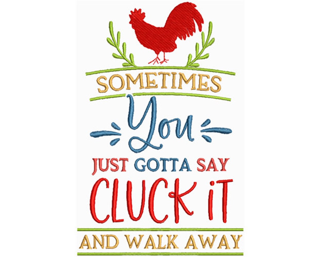 Cluck It Machine Embroidery Design,embroidery Designs, Machine ...