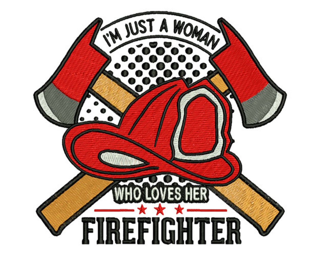 Embroidery Design: Firefighter Hat and Axe | Woman Who Loves a ...