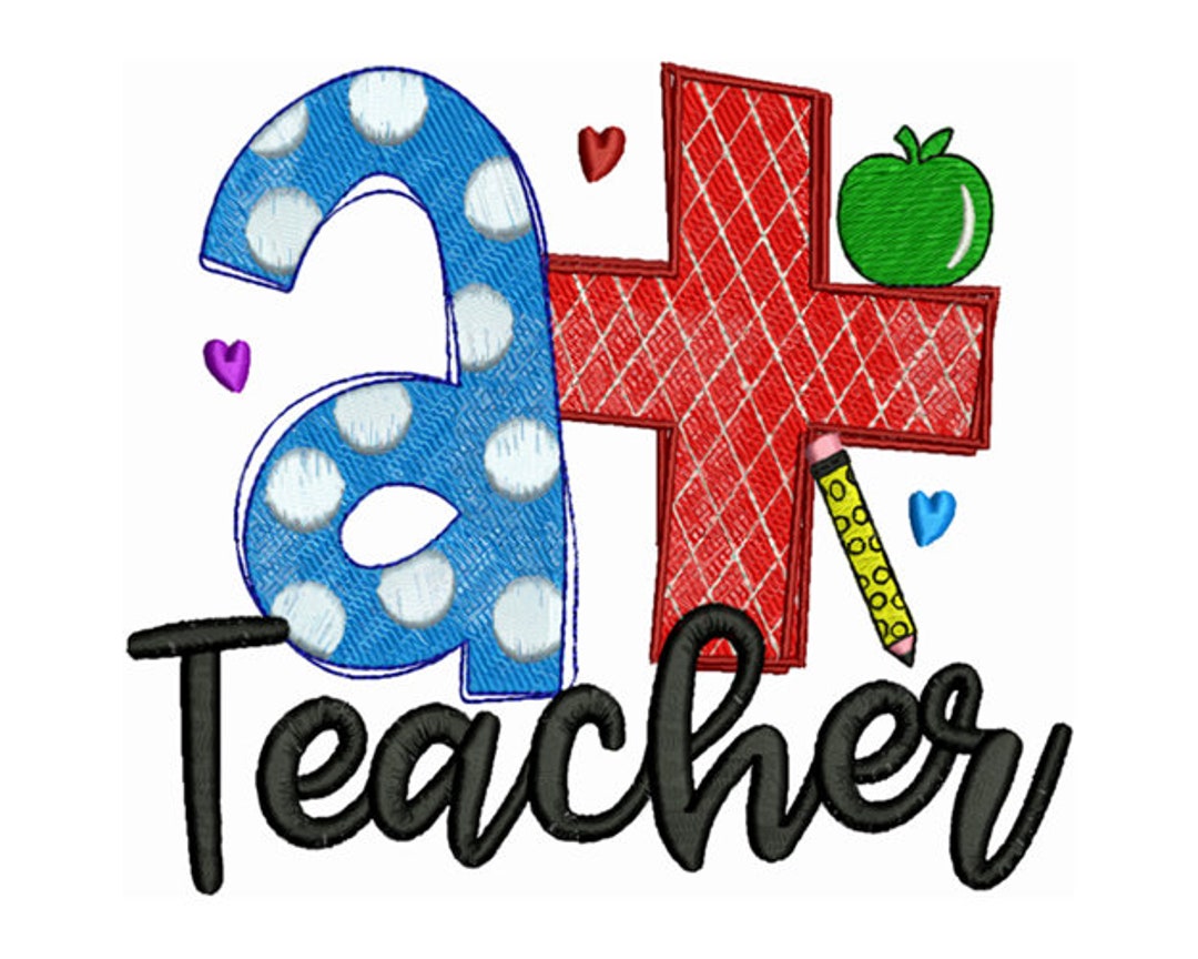 A Teacher Machine Embroidery Design, School Teacher Embroidery Pattern ...