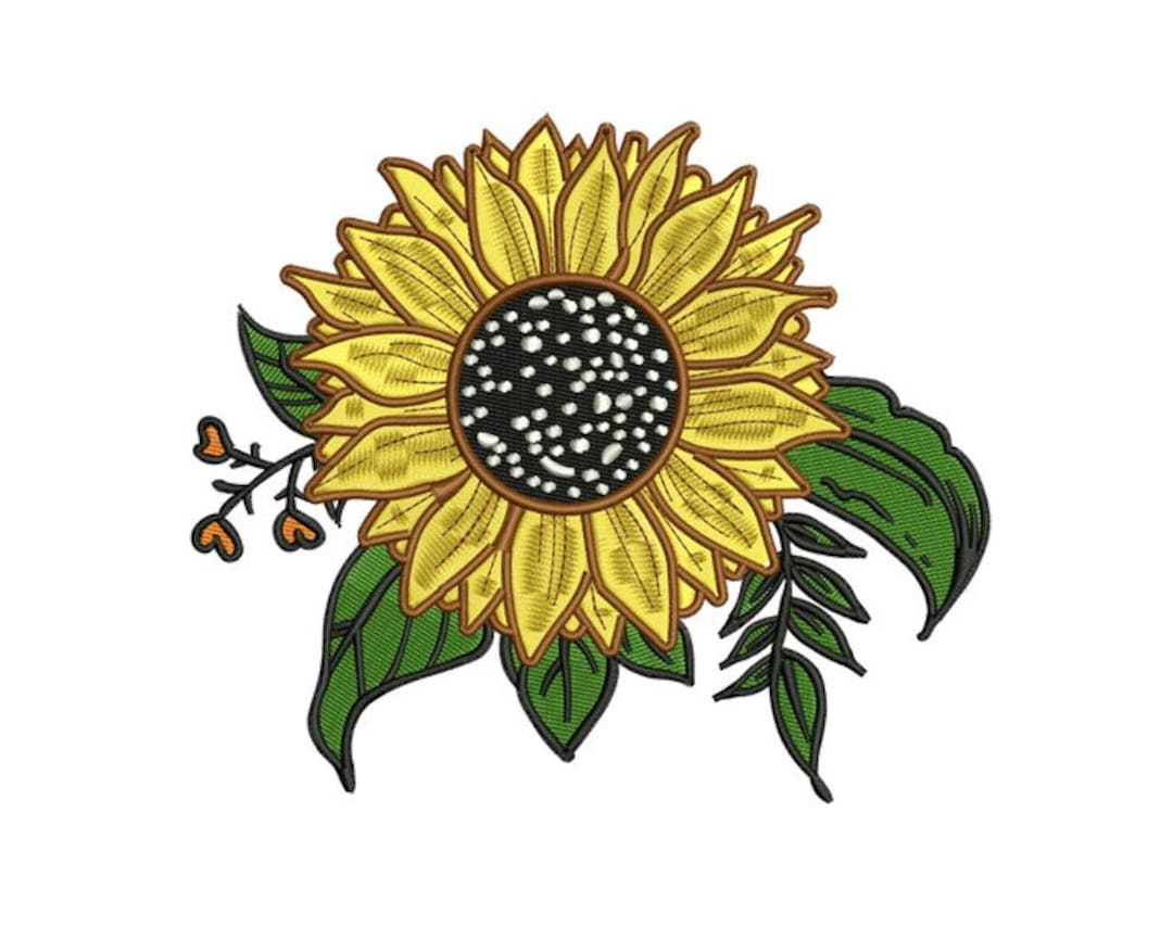 Sunflower - Floral Stitching Pattern for DIY Crafts and Home Decor ...