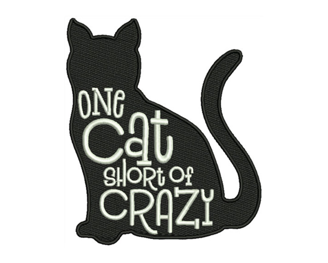 Cat Crazy - Machine Embroidery Design - 2 Sizes - Etsy