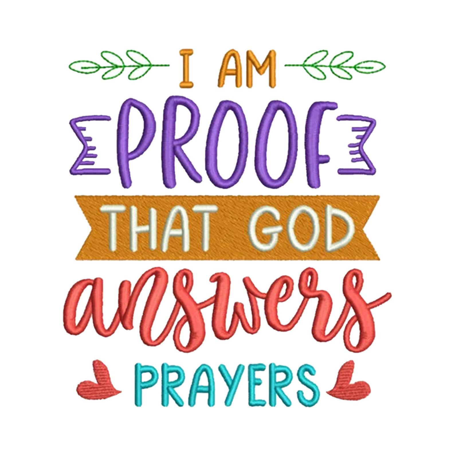 God Answers Prayers - Machine Embroidery Design - Etsy