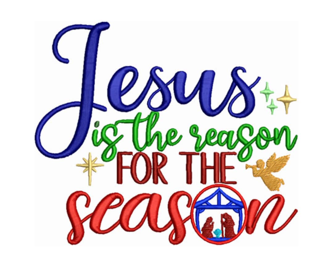 Jesus is Reason Machine Embroidery Design - Etsy