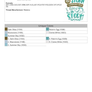 I Am the Storm - Machine Embroidery Design, Powerful Quotes Embroidery ...