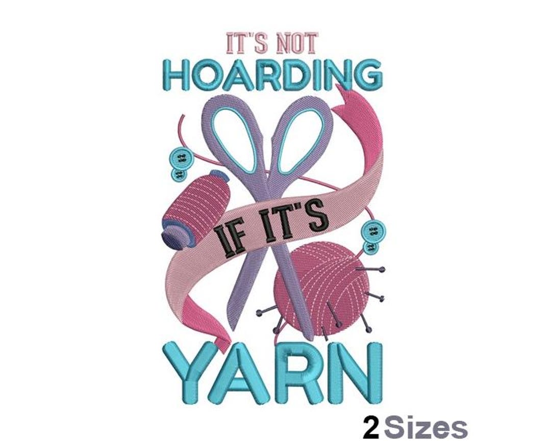Hoarding Yarn - Modern Yarn Embroidery - Crochet Embroidery - Machine ...