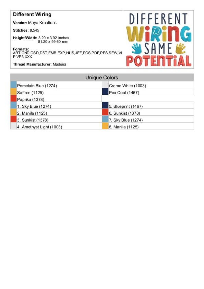 Embrace Differences: Autism Awareness Embroidery Design 2 - Etsy