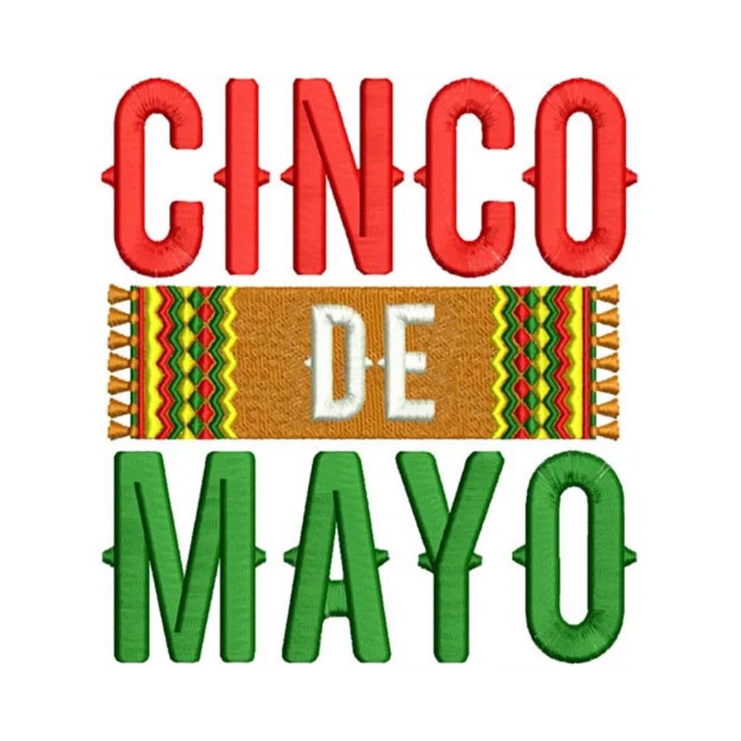 Cinco De Mayo Embroidery - 5th May Embroidery - Mexican Embroidery ...