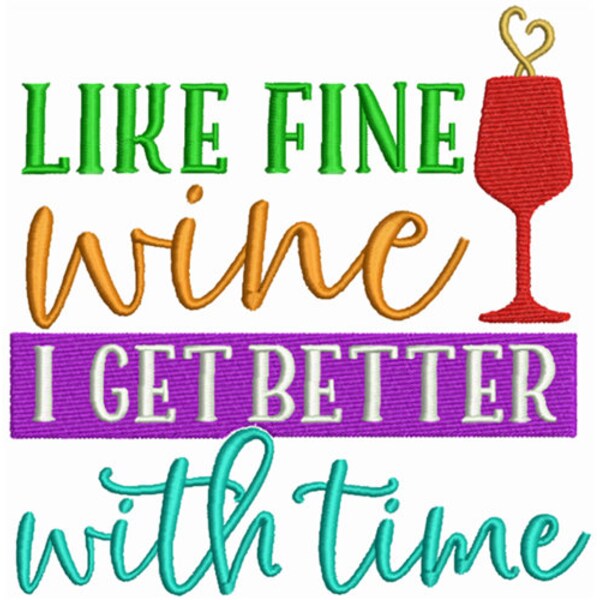 Wine Embroidery - Etsy