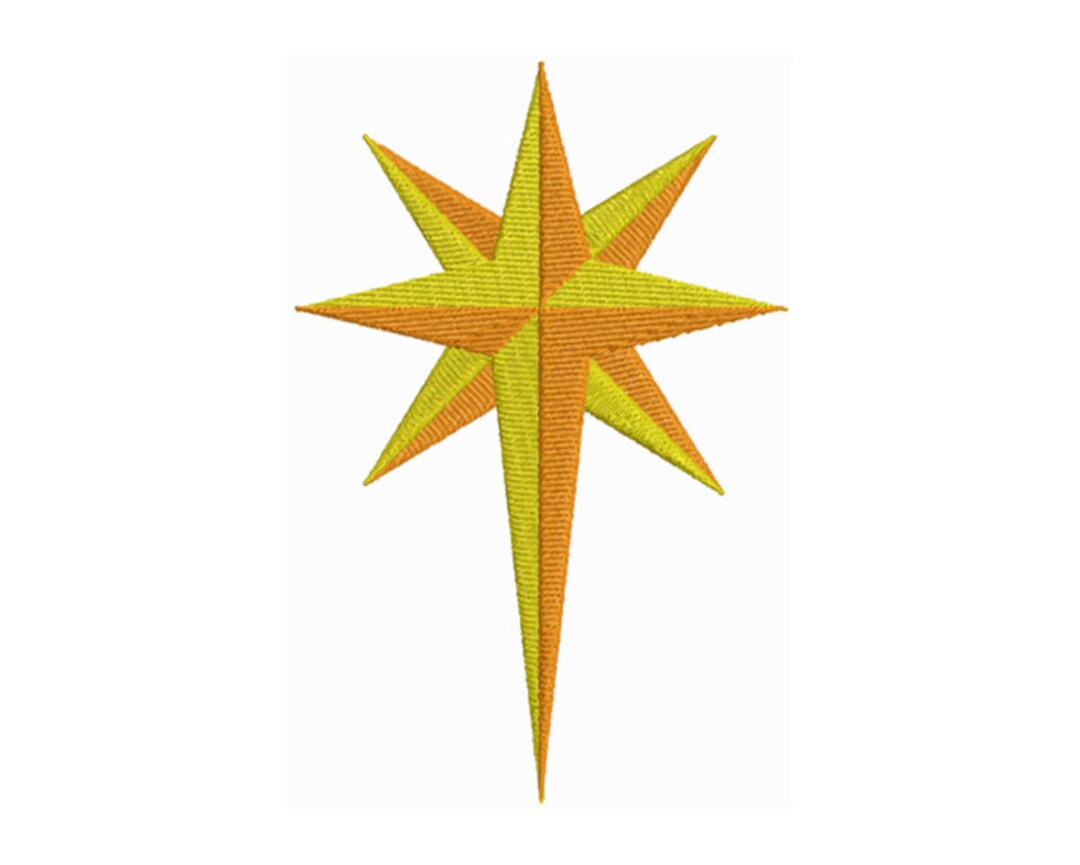 Nativity Star - Machine Embroidery Design - Christmas Embroidery ...