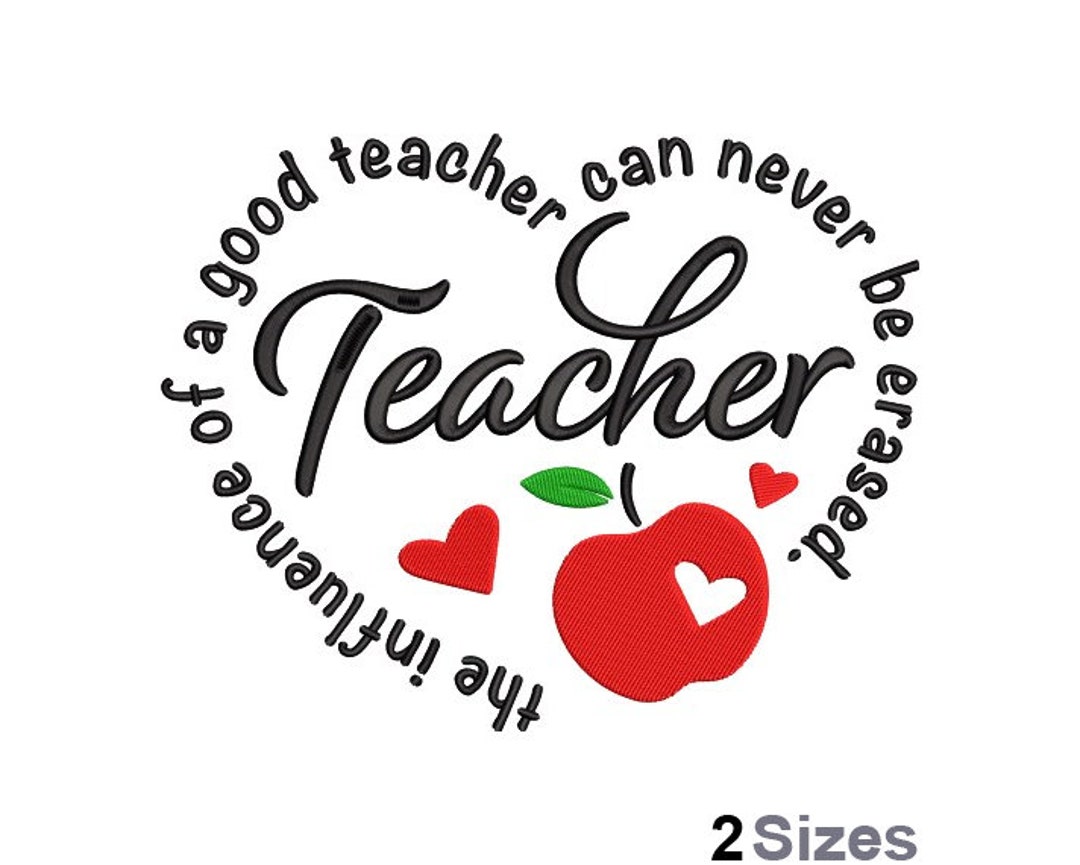 Teacher Embroidery - School Decor Embroidery - Classroom Embroidery ...