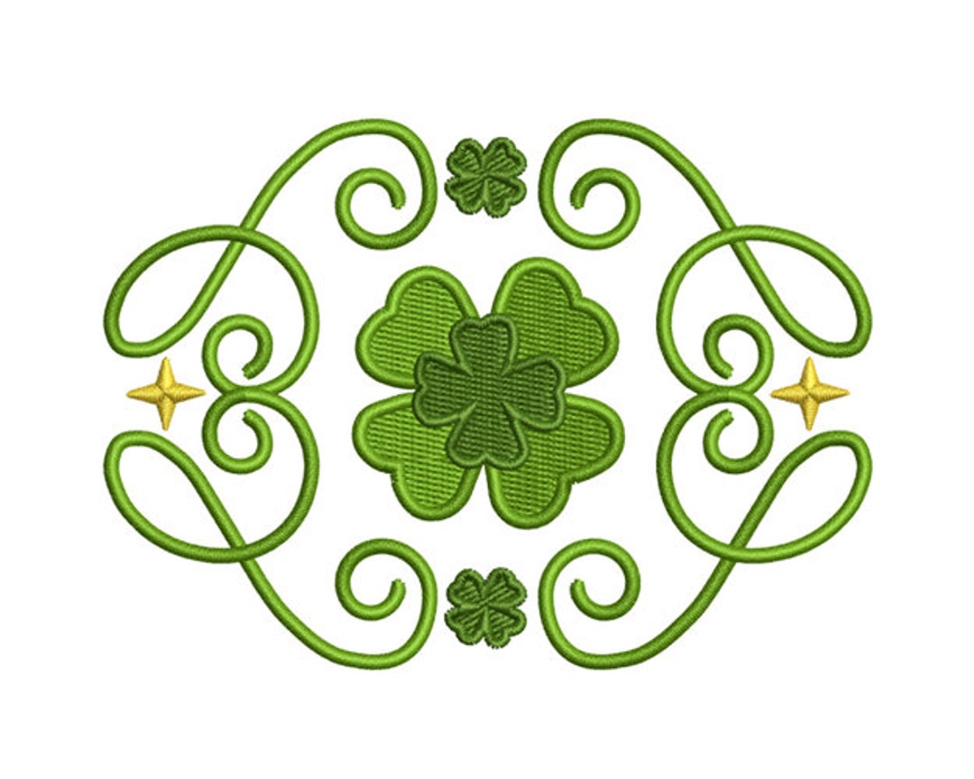 Irish Shamrock Machine Embroidery Design - Etsy