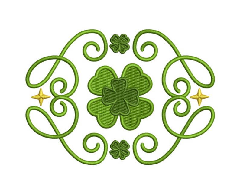 Irish Shamrock Machine Embroidery Design - Etsy