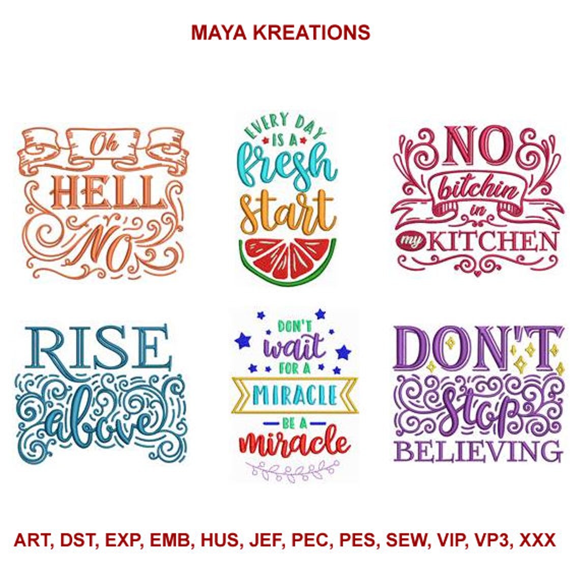 Kitchen Quotes Machine Embroidery Design No Bitchin in My - Etsy