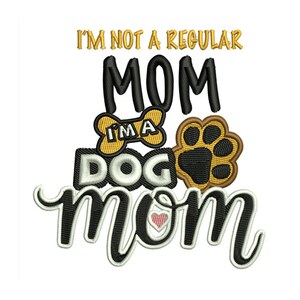 Dog Mom Machine Embroidery Design 2 Sizes - Etsy