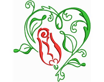 Stencil Rose Machine Embroidery Design, Outline Embroidery Designs ...