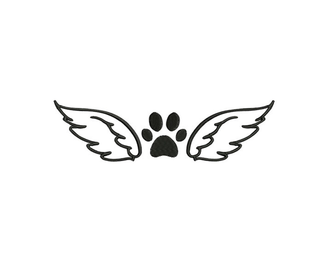Angel Dog - Heavenly Canine Pet Memorial Stitch - Dog Lover Gift ...