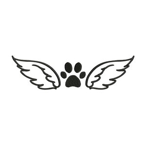 Angel Dog - Heavenly Canine Pet Memorial Stitch - Dog Lover Gift ...