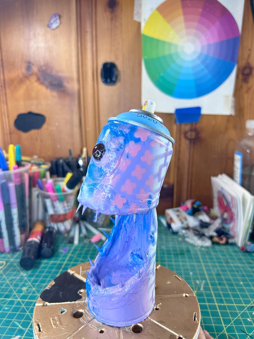Spraycan Monster With Led Raindow Lights - Etsy