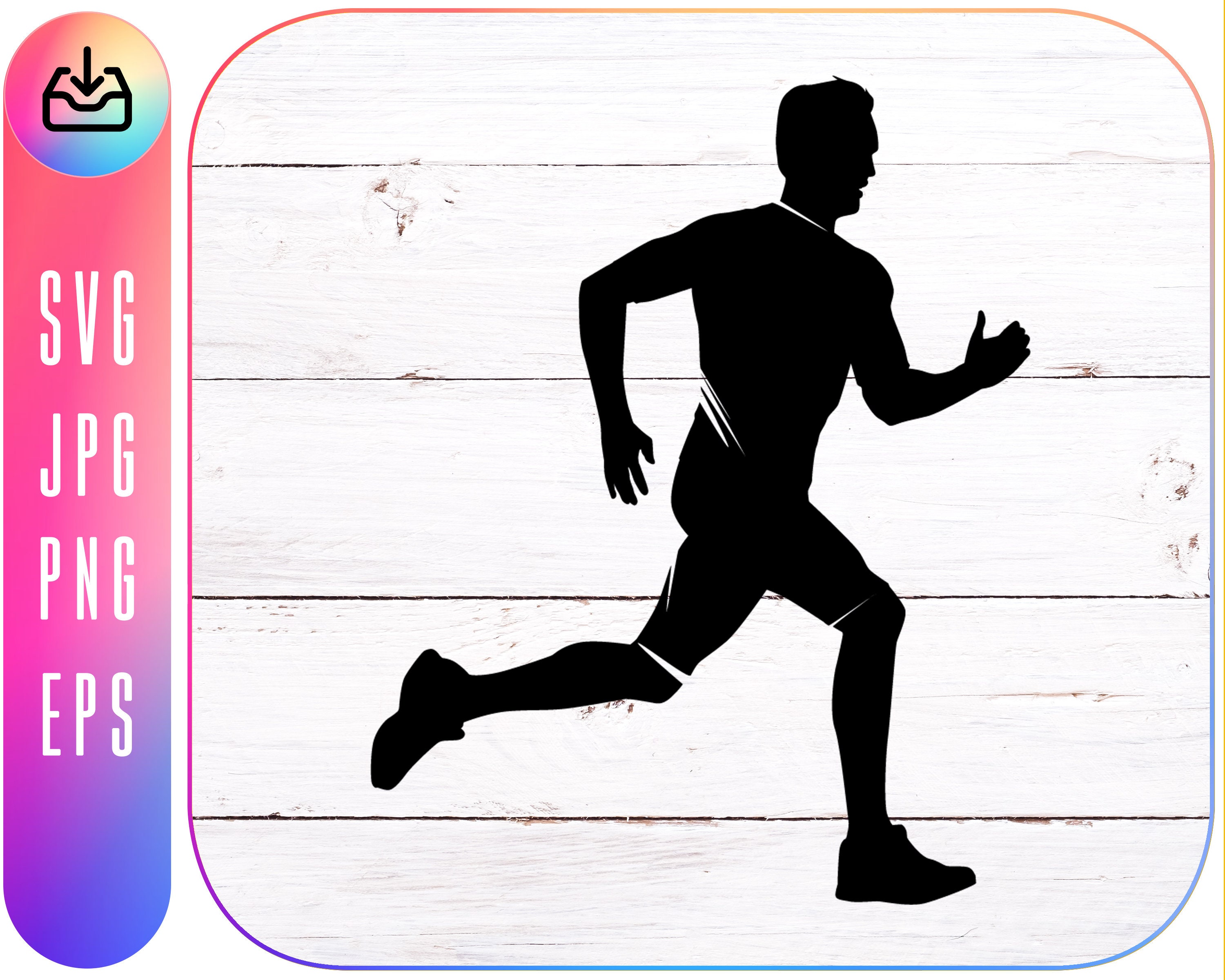 Male Runner Clipart