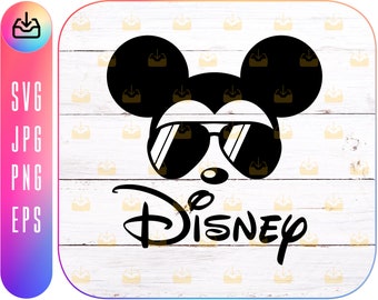 Mickey Sunglasses Svg | Etsy