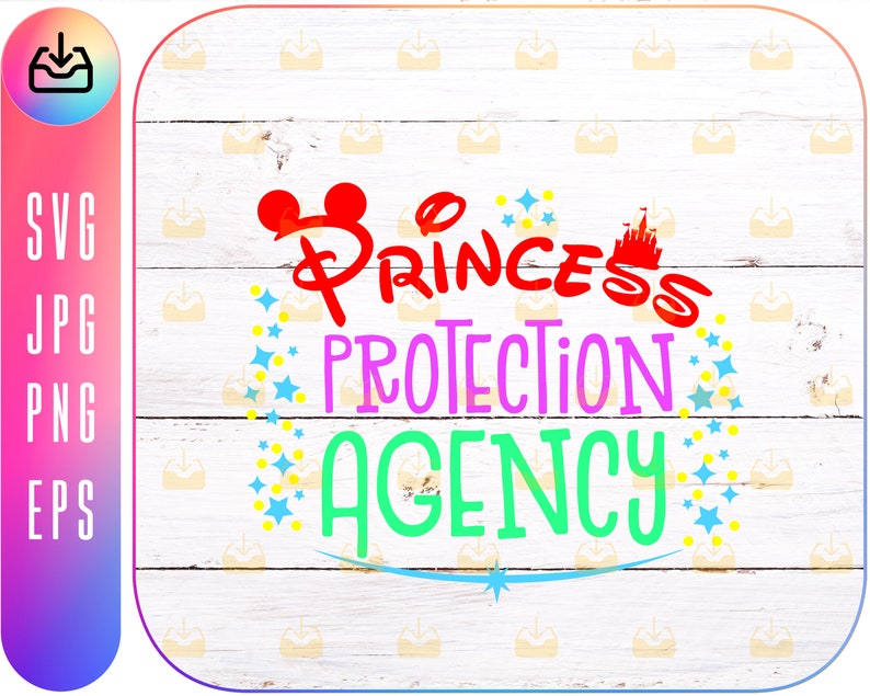 Princess Protection Agency SVG Vintage Retro Mouse SVG - Etsy