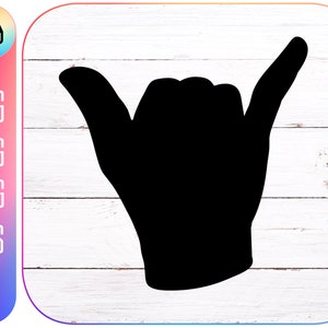Shaka Sign SVG shaka brah svg finger svg hand sign svg | Etsy