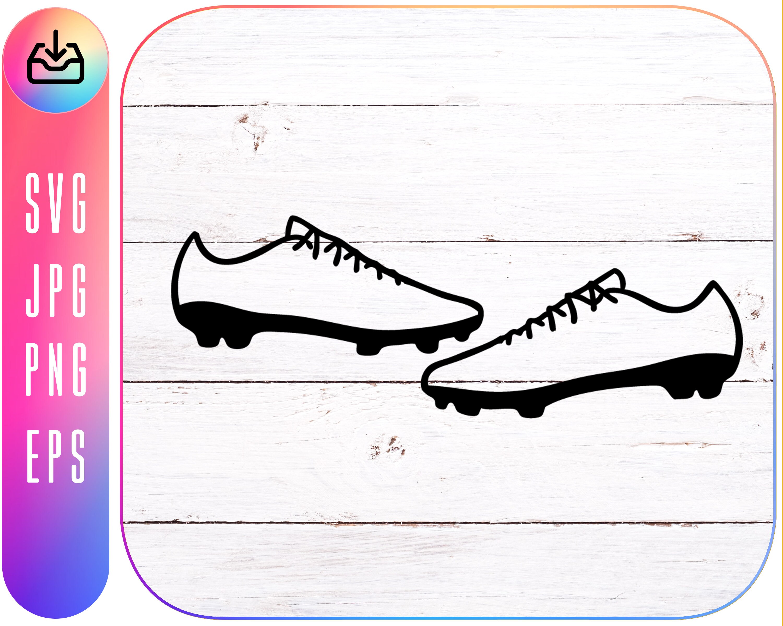 Soccer Cleats SVG Cleats Svg Soccer Shoes Svg Cleats | Etsy