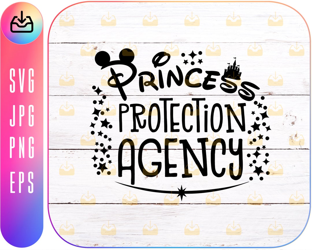 Princess Protection Agency SVG, Vintage Retro Mouse SVG, Family ...