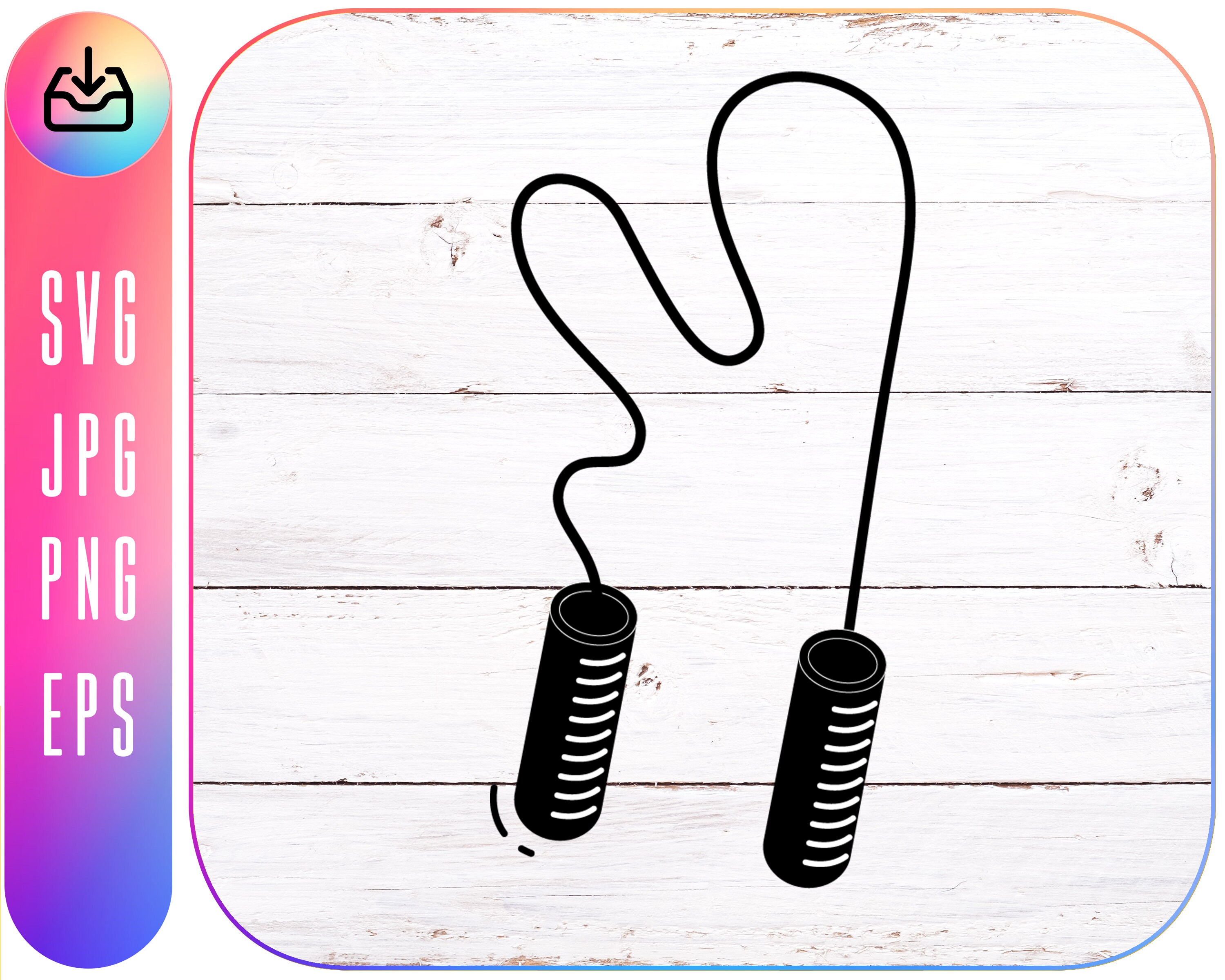 Jump Rope Svg Jumprope Svg Rope Svg Gymnastics Svg | Etsy UK