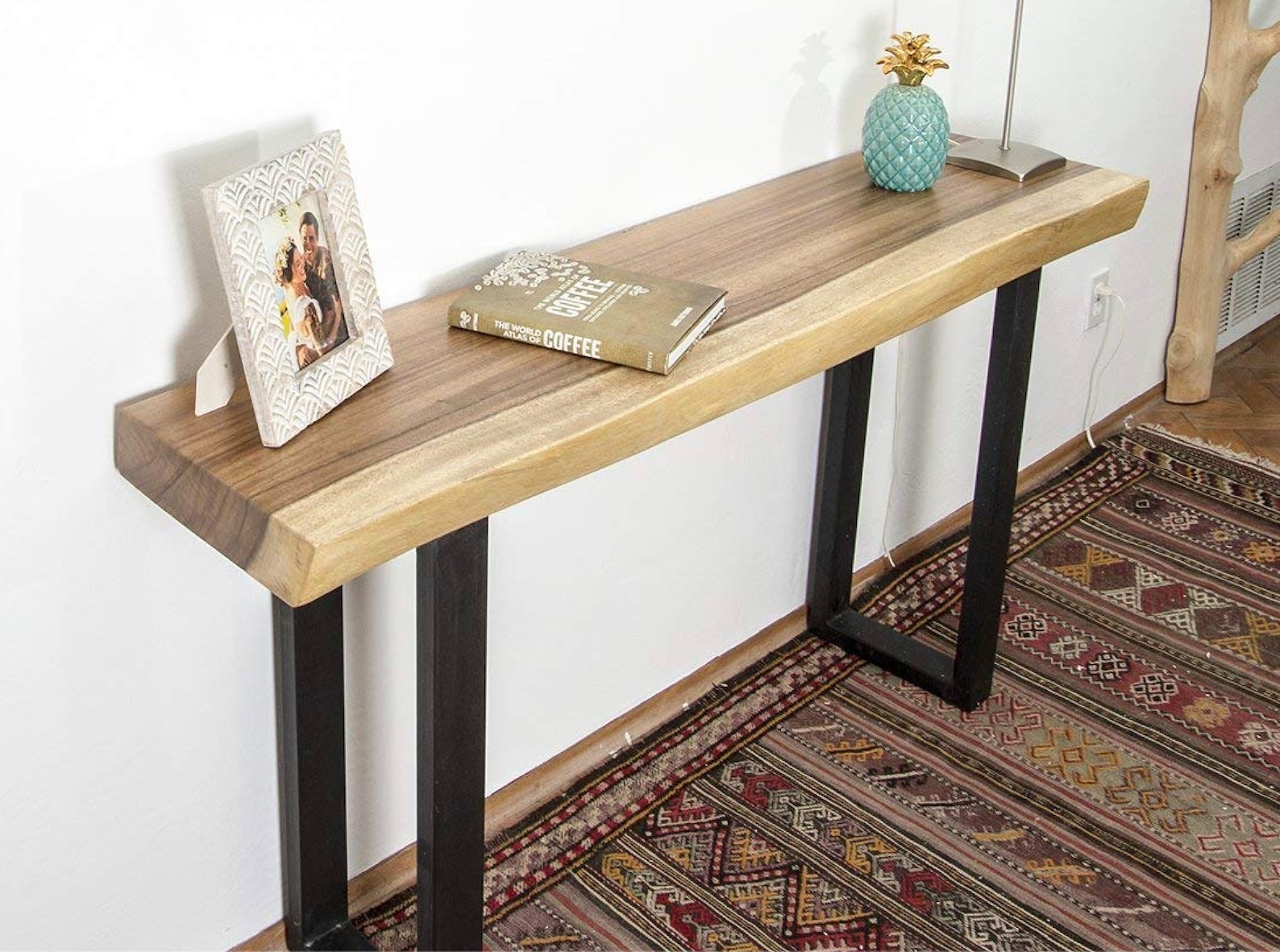Live Edge Console Table Thick Walnut With U-shape or Hairpin Legs 36 ...