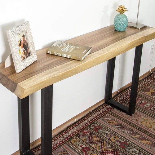 Solid Walnut Console Table - Etsy