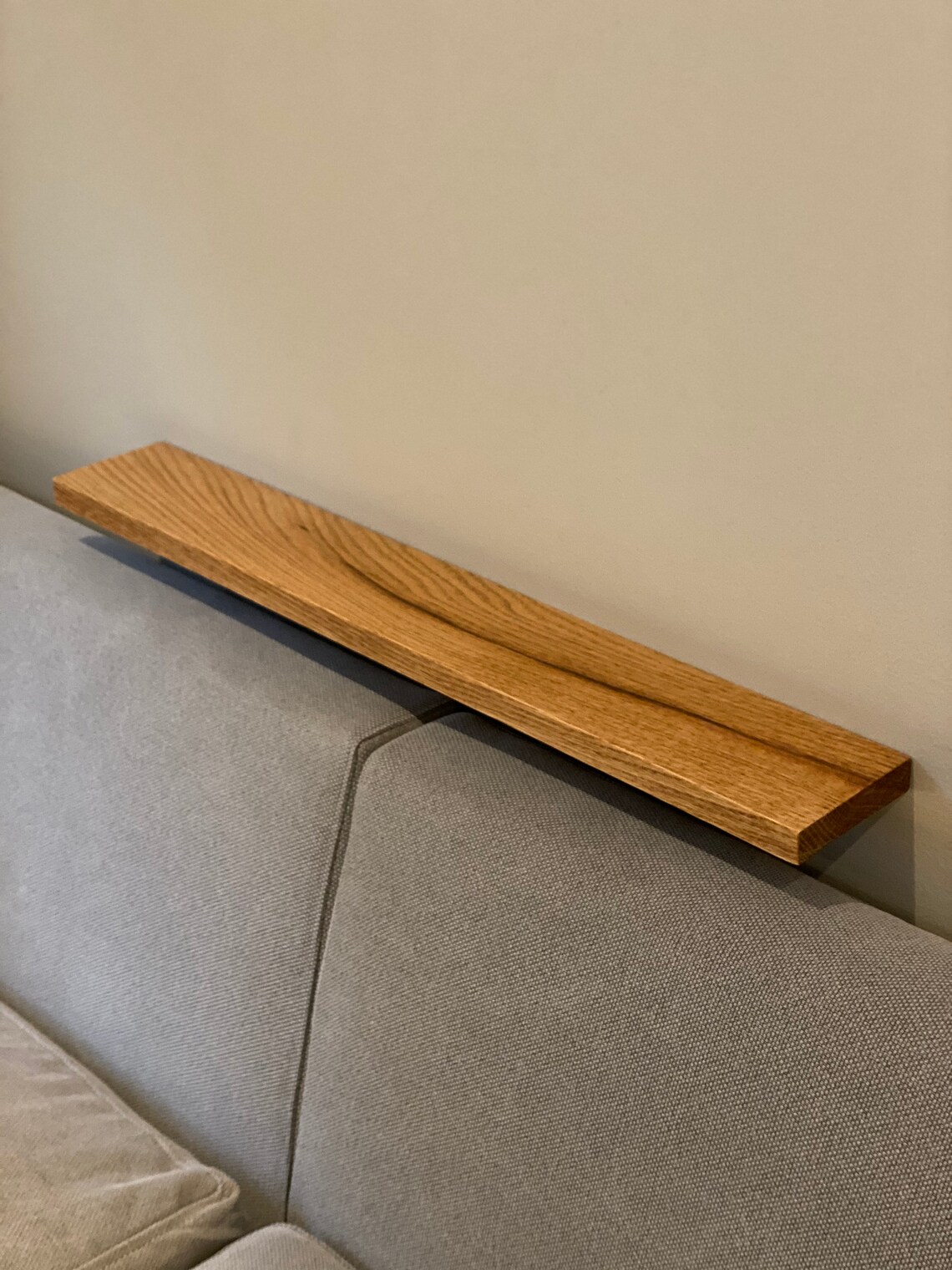 Solid Oak Mid Century Modern Floating Shelf Custom FREE FAST SHIPPING ...