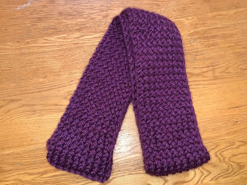 Handmade Winter Knit Scarf - Etsy
