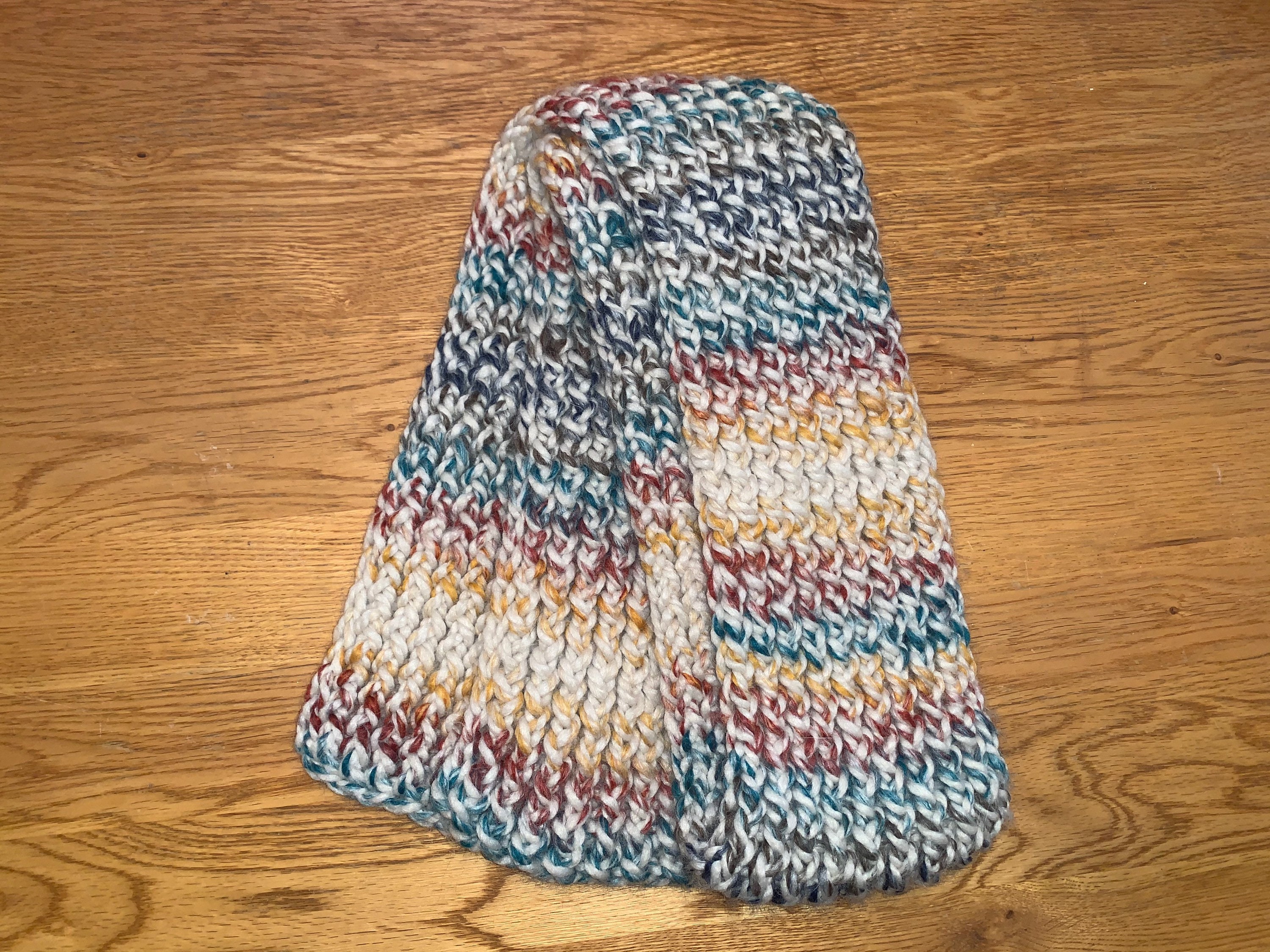 Handmade Winter Knit Scarf - Etsy