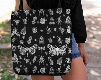 Insects Tote Bag Insect Shopper, Bug Canvas Shopping, Entomology Tote ...