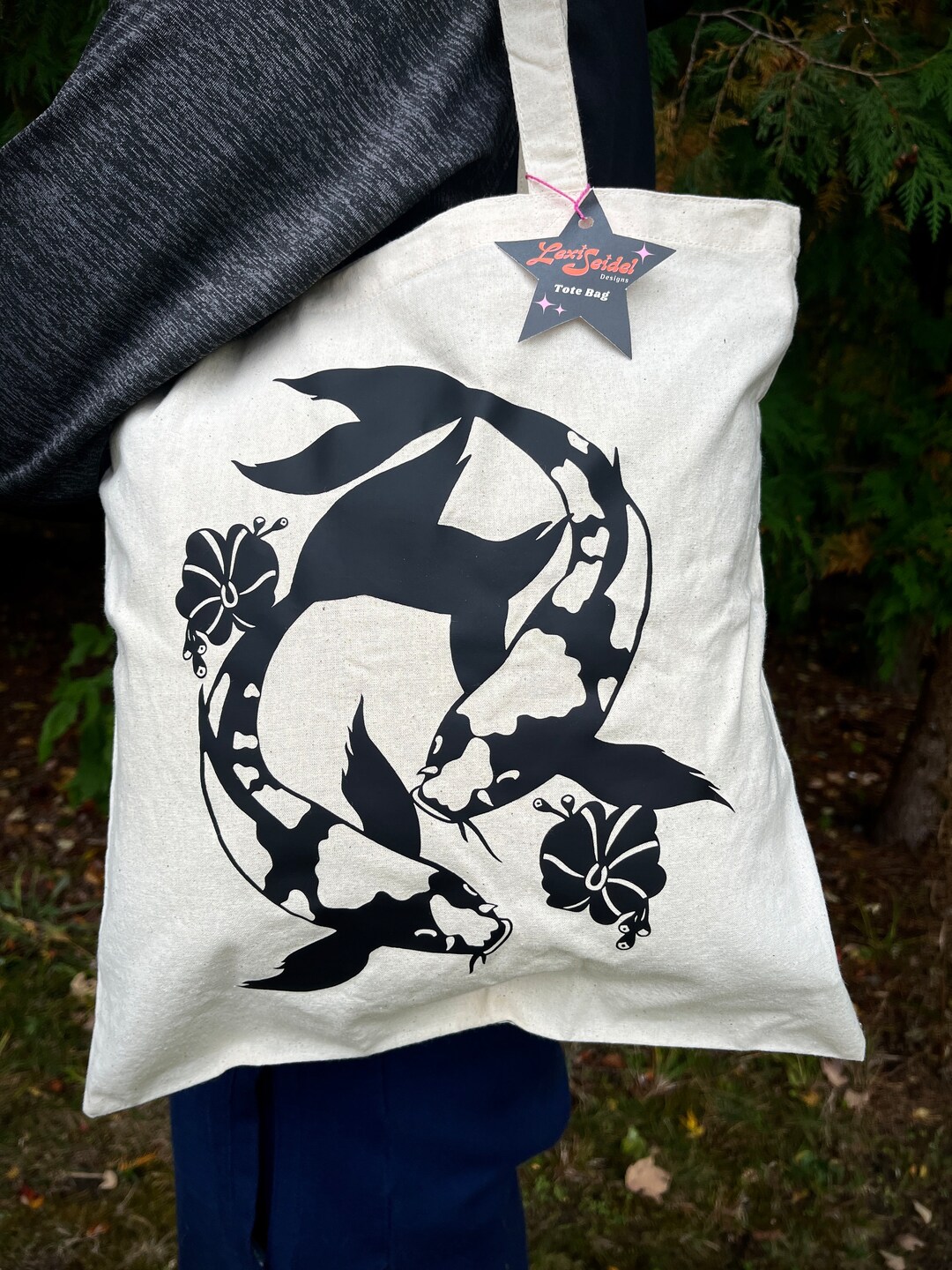 Koi Fish Tote Bag - Etsy