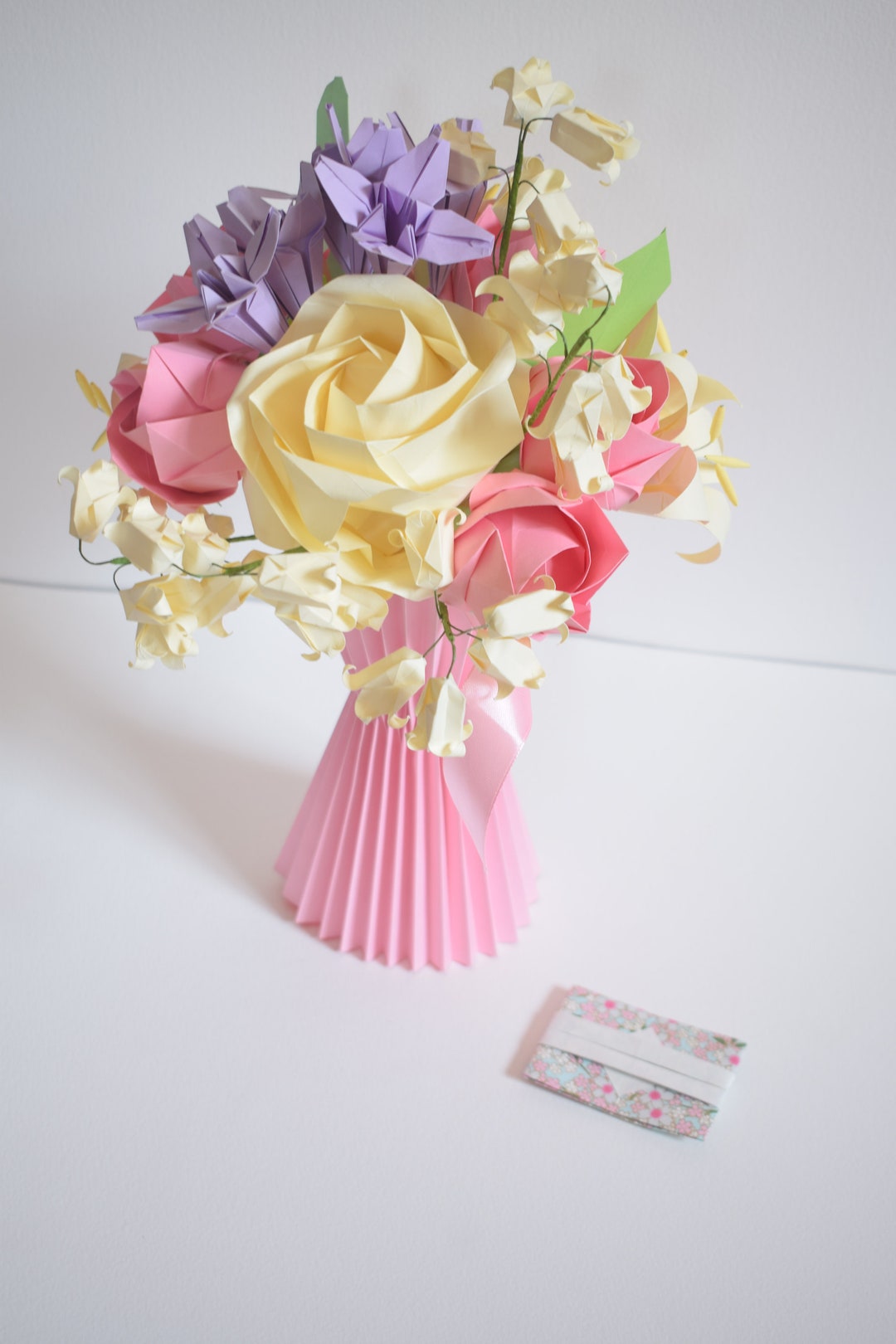 Valentine's Day Flowers, Valentine's Day Bouquet, Set of Origami ...
