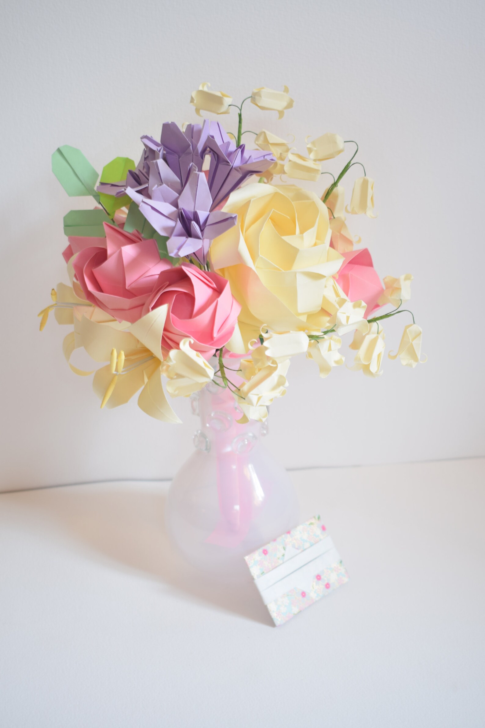 Valentine's Day Flowers, Valentine's Day Bouquet, Set of Origami ...