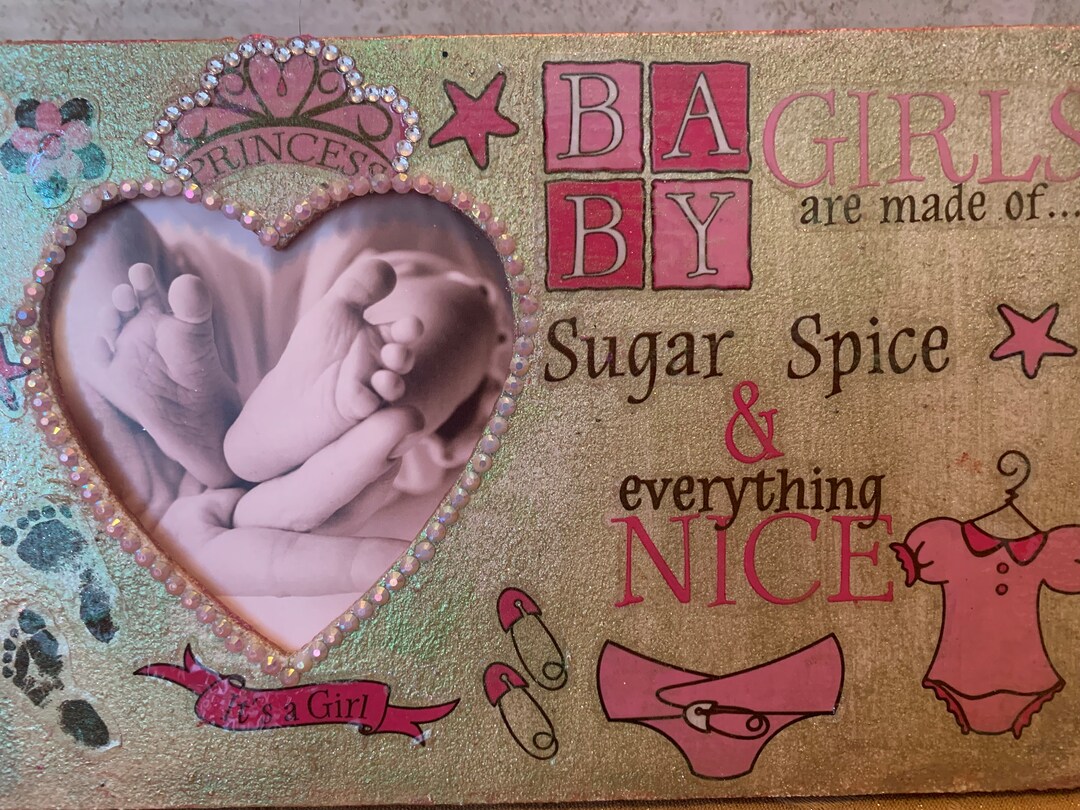 Baby Girl Picture Frame - Etsy