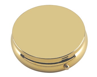Gold Pill Box - Etsy