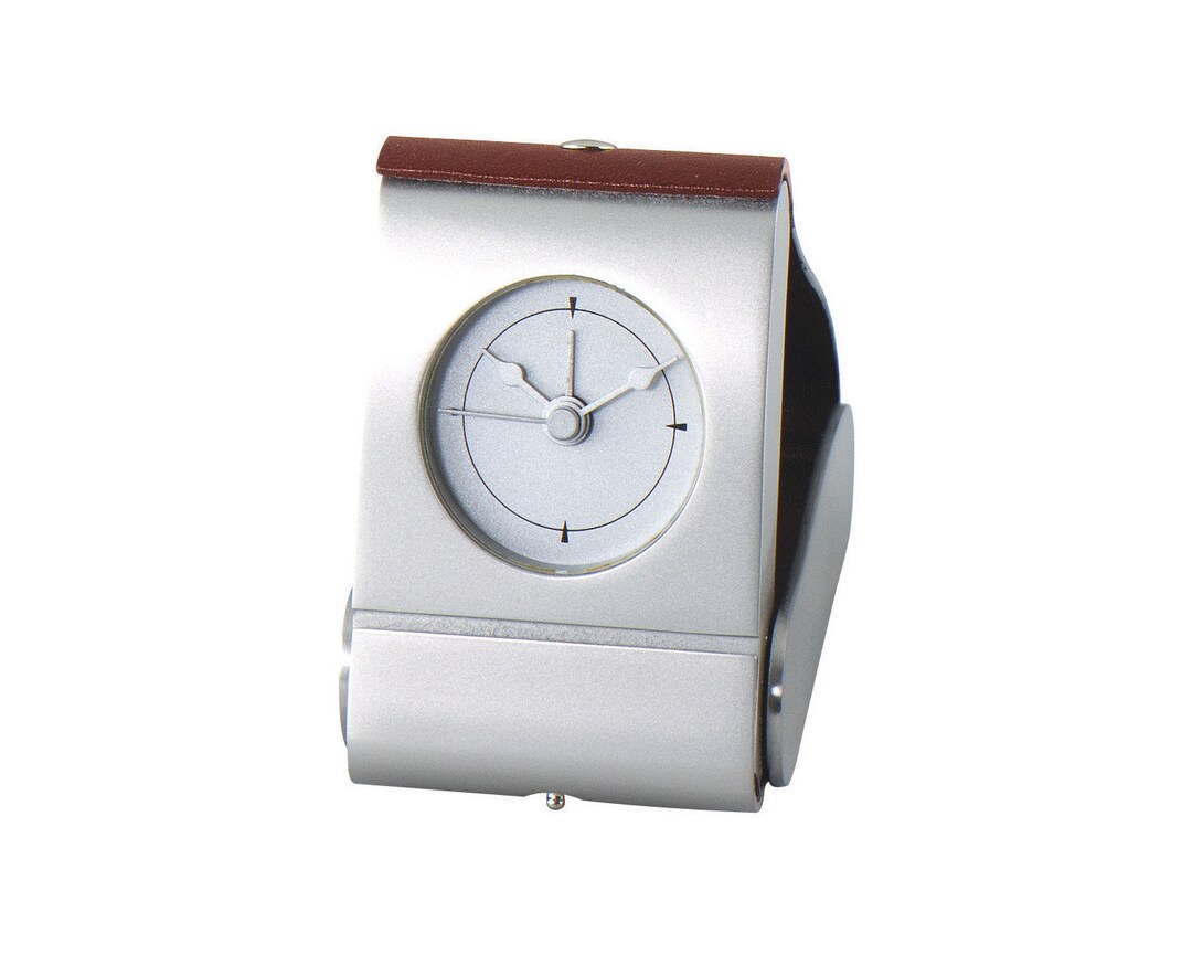 Foldable Leather/metal Alarm Clock - Etsy