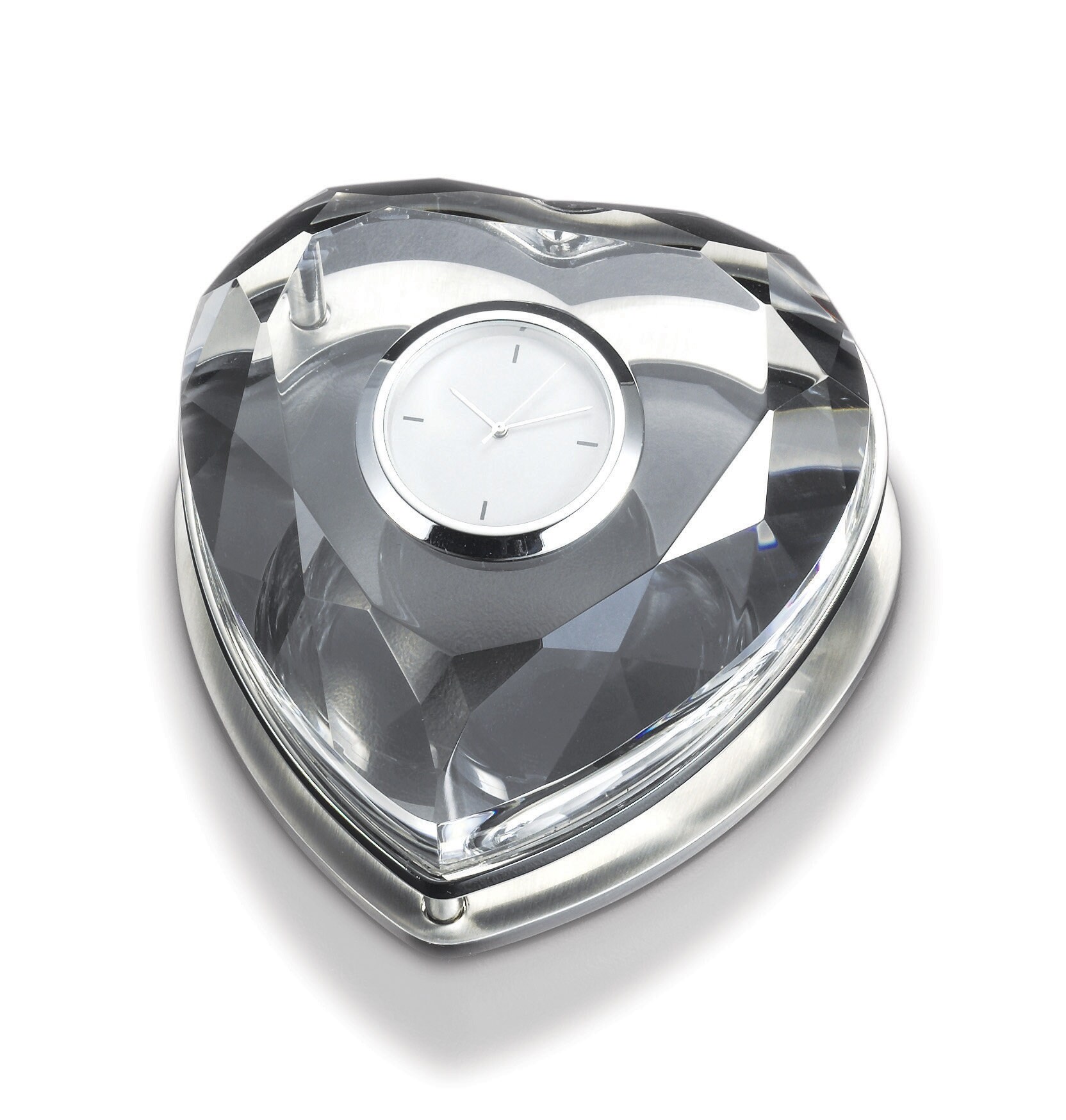 Reloj de forma de corazón de cristal | Etsy España