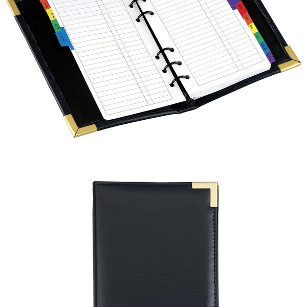 Leather Ring Address Book - Etsy