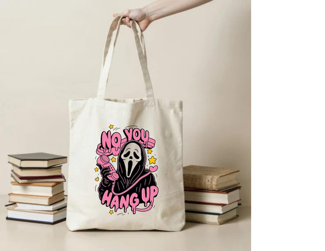 Scary Movie Tote Bag: Magnetic Closure, Inner Pocket - Etsy