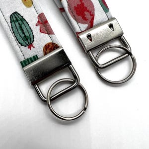 Summer Time Fabric Keychain / Key Fob Keychain / Wristlet / Fabric ...