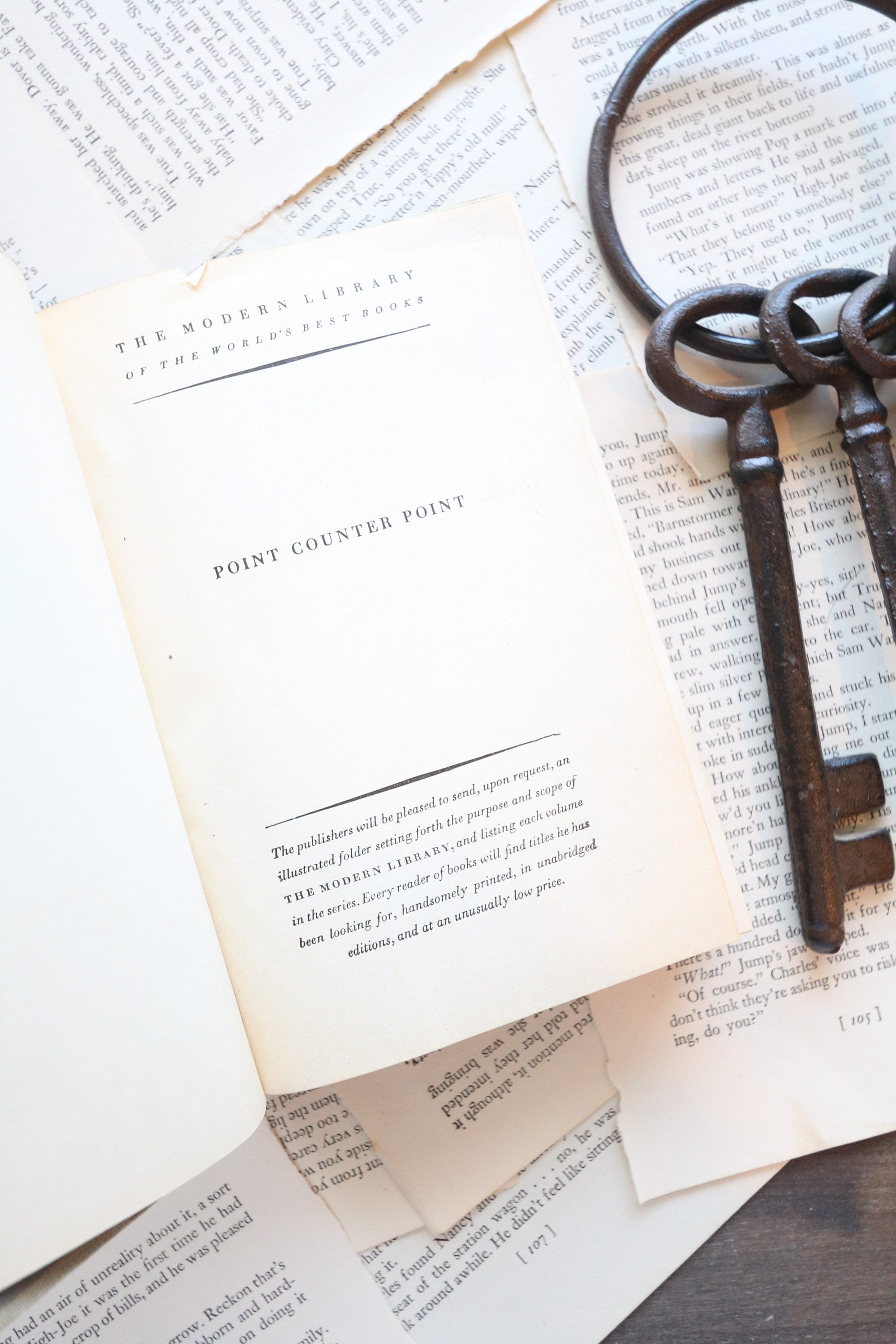 Vintage Modern Library - Point Counter Point by Aldous Huxley ...