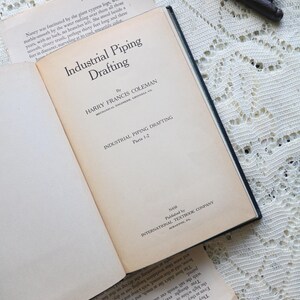 Vintage 1948 Book - Industrial Piping Drafting - Etsy